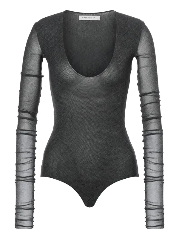 Philosophy Di Lorenzo Serafini U-neck Bodysuit - Grey