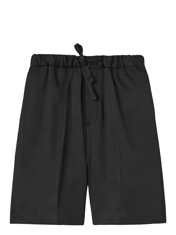 JIL SANDER Drawstring-waist Shorts - Black