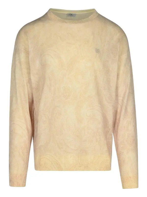 Etro Paisley Wool Sweater - Beige