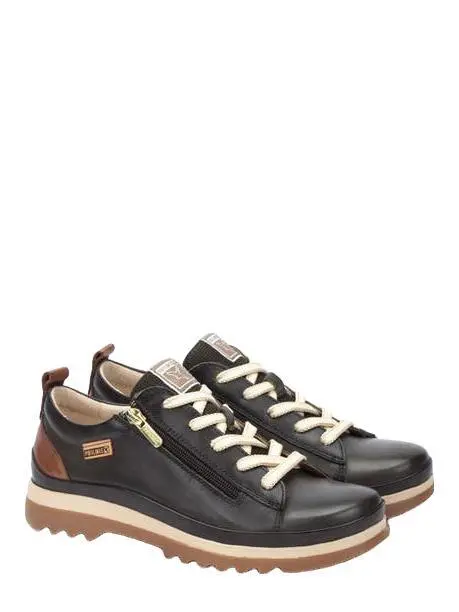 Pikolinos Vigo Leather Sneakers - Forest