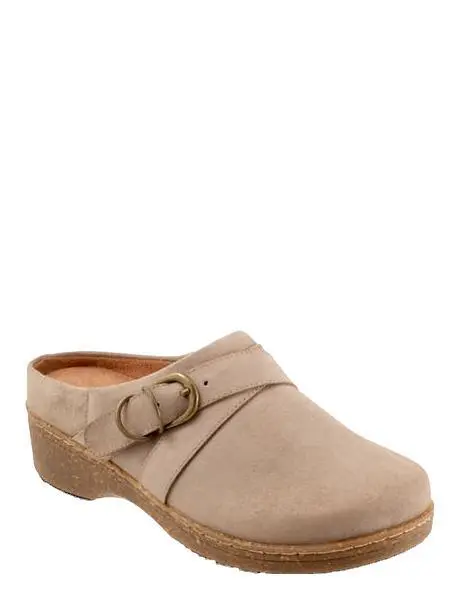 Softwalk Asmara Platform Mule - Taupe Suede