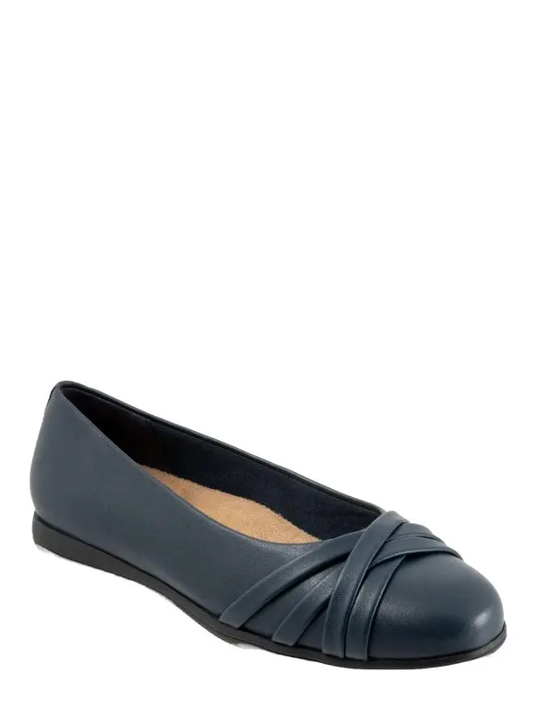 Trotters Daphne Flat - Navy