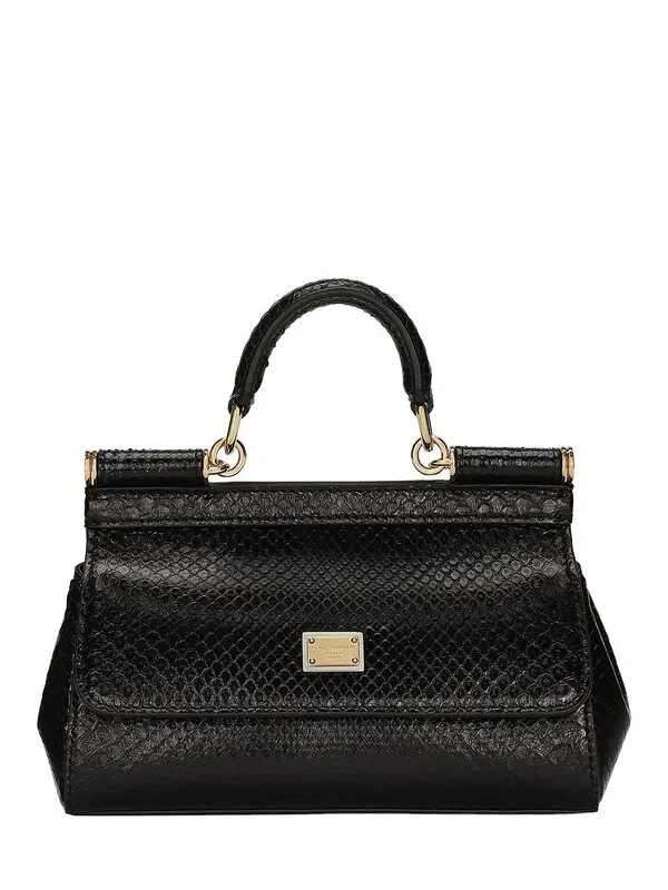 Dolce & Gabbana Small Sicily Handbag - Black