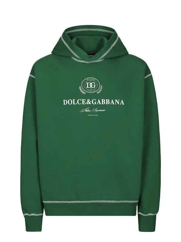 Dolce & Gabbana Printed Hoodie - Green