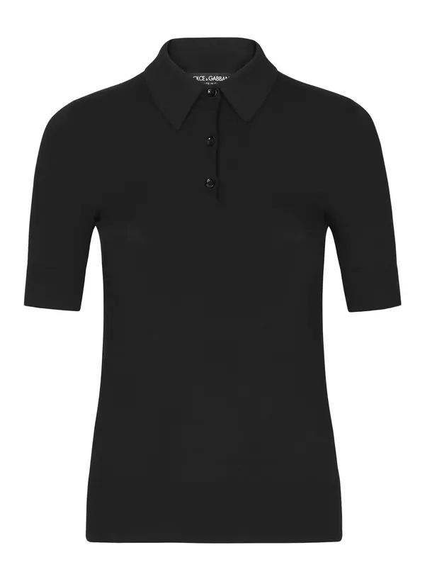 Dolce & Gabbana Viscose Polo-shirt - Black