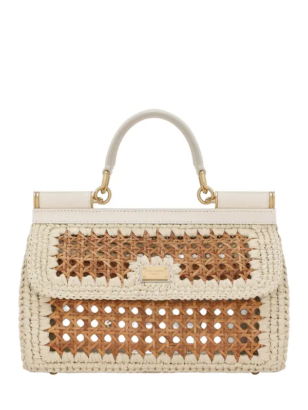 Dolce & Gabbana Elongated Sicily Handbag - Beige