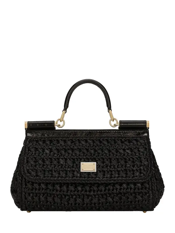 Dolce & Gabbana Elongated Sicily Handbag - Black