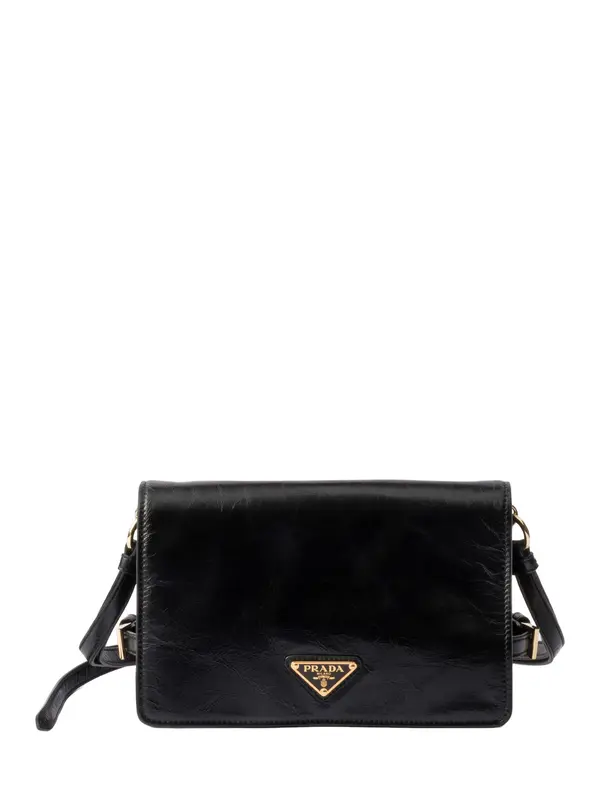 Prada Leather Shoulder Bag - Black