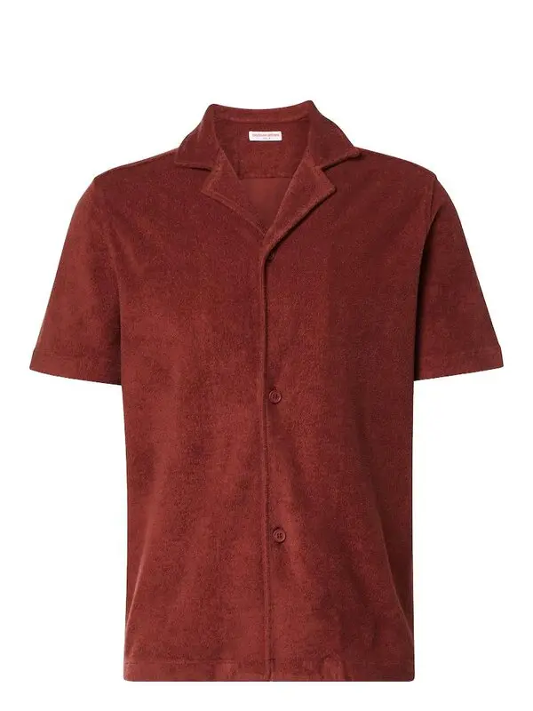 Orlebar Brown Howell Cotton Polo Shirt - Red