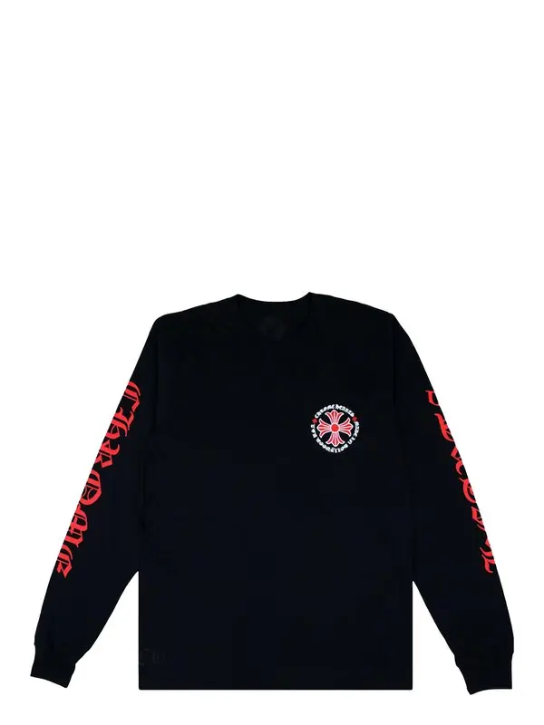 Chrome Hearts Made In Hollywood Plus Cross Long-sleeve T-shirt /red - Black