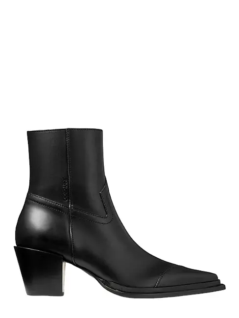 JIMMY CHOO Cece 60 Leather Heeled Ankle Boots - Black