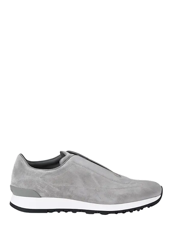 John Lobb Lift Suede Low-top Trainers - Grey/dark