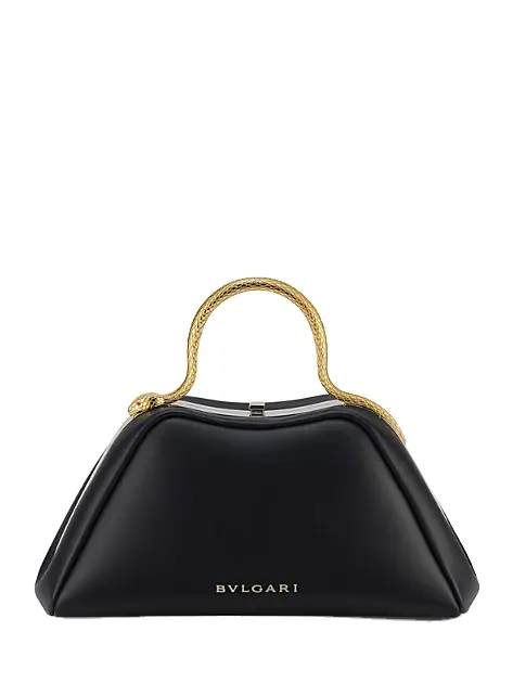 BVLGARI Serpentine Mini Top-handle Bag - Black