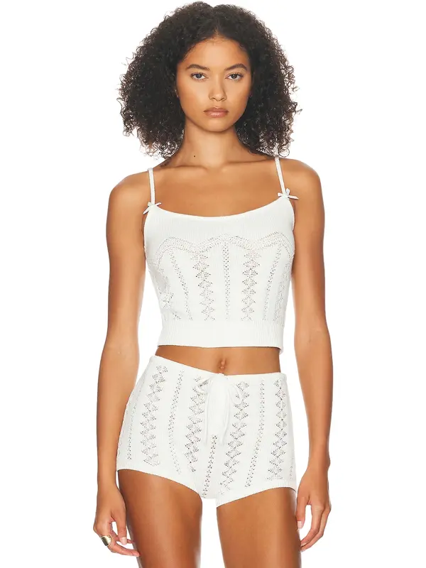 HELSA Adam Tank Top - Ivory