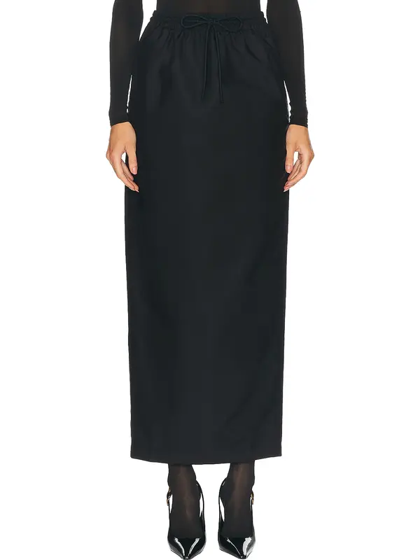 Wardrobe.NYC Utility Column Skirt - Black