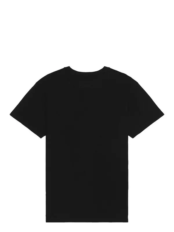 NILI LOTAN Brandon Tee In Black - Jet Black