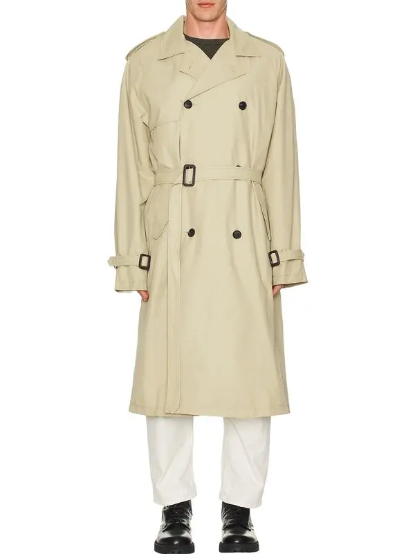 NILI LOTAN Kieran Trench Coat - Khaki