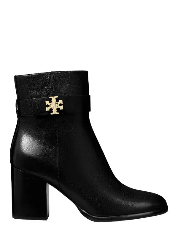 Tory Burch T-lock Heeled Ankle Boots - Black