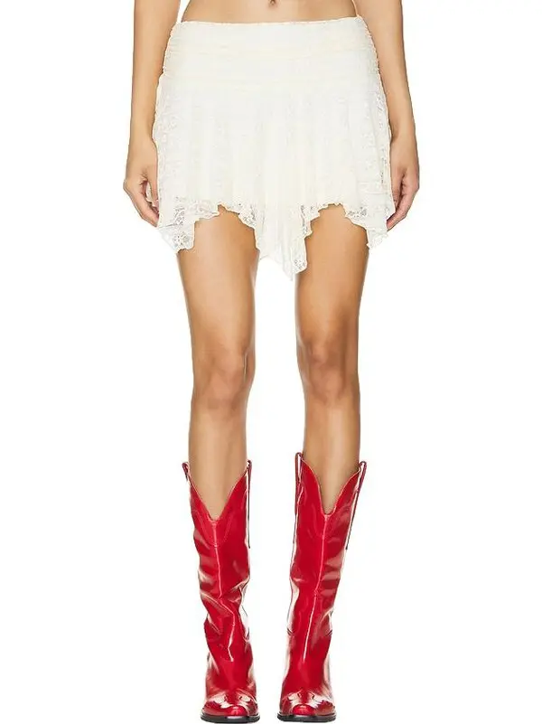 MORE TO COME Nataly Mini Skirt - Ivory