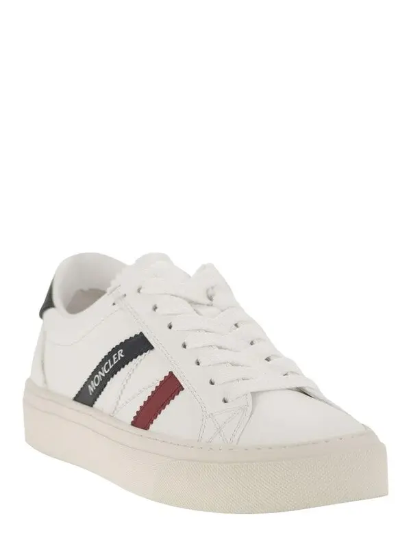 Moncler Monaco Leather Trainer - White