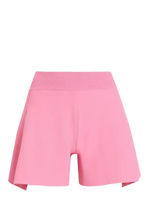 Stella McCartney Stretch-knit High-rise Shorts - Pink