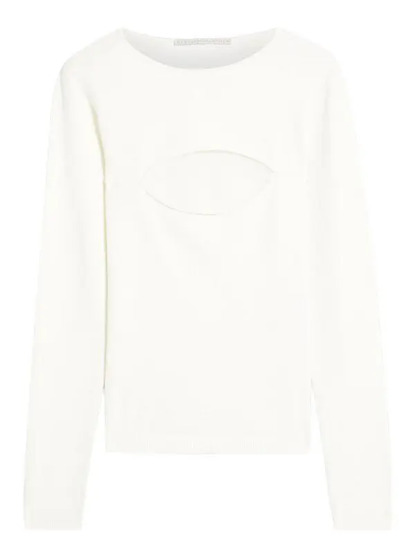 Stella McCartney Cutout Stretch-knit Top - Off-white