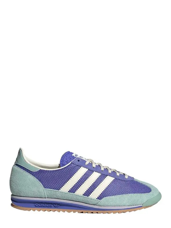 Adidas Sl72 Lace Up Sneakers - Semi Cobalt Blue/cream White/hazy Green