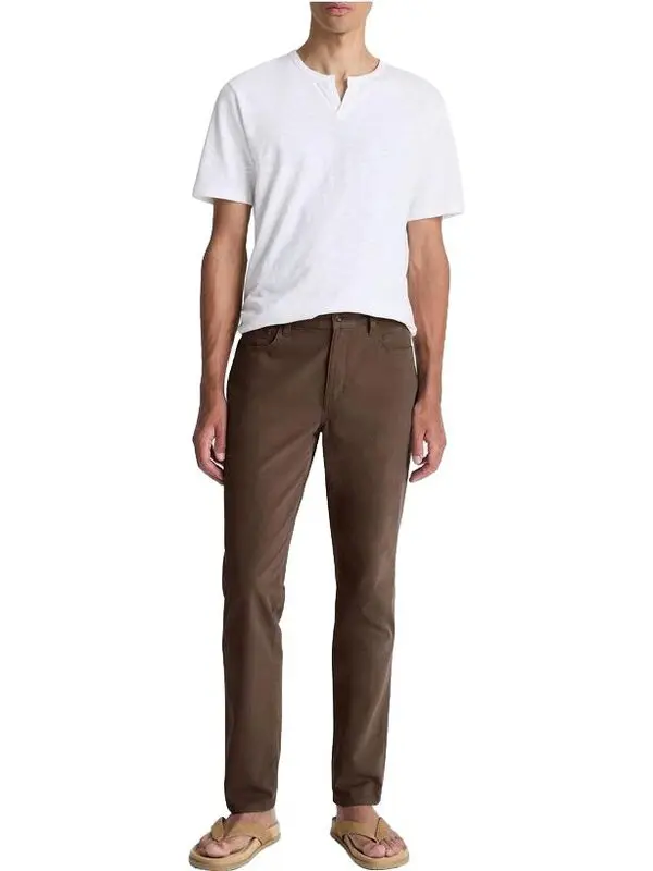 Vince Dylan Slim 5-pocket Stretch-cotton Pant - Natural