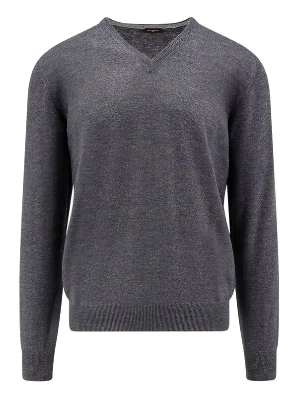 NUGNES 1920 Virgin Wool Sweater - Grey