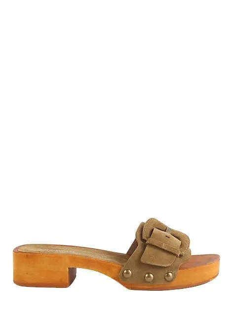 Intentionally Blank Mar Mule Sandals - Khaki