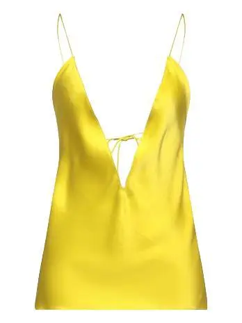 Stella McCartney Camisole Top In Acetate, Viscose, And Silk - Yellow