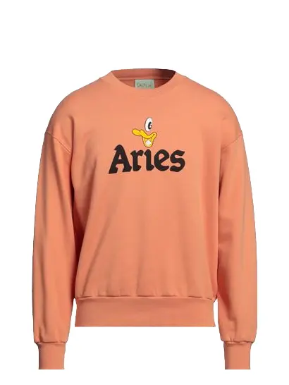 Aries Cotton Fleece Sweatshirt - Orange