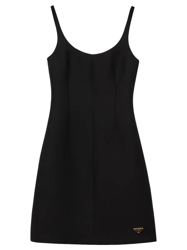 Prada Tricotine Mini Dress - Black