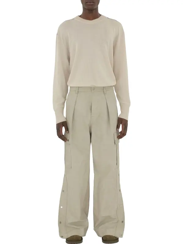 Burberry Wide-leg Cargo Trousers - Neutrals