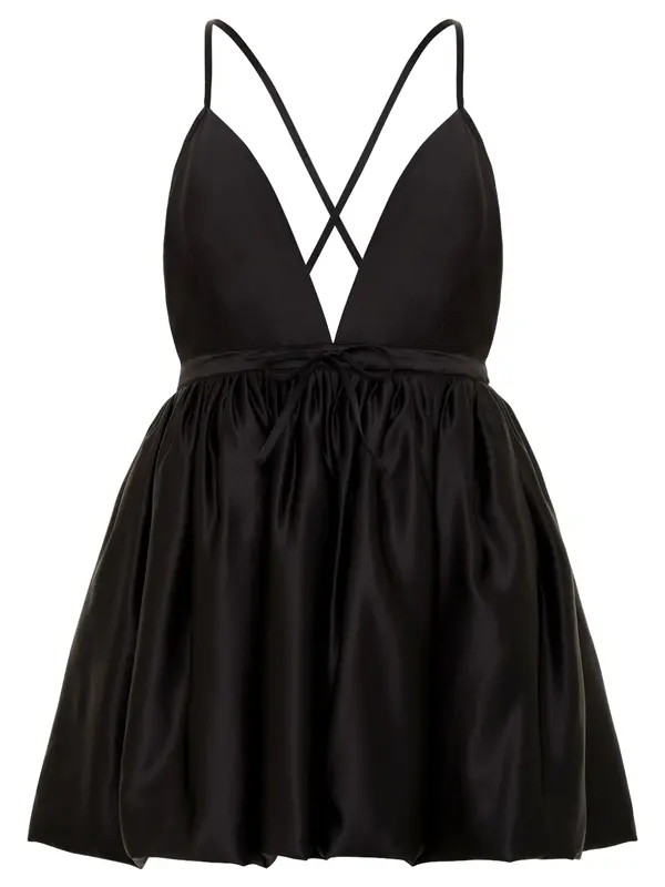 AZLEE Martine Mini Dress - Black