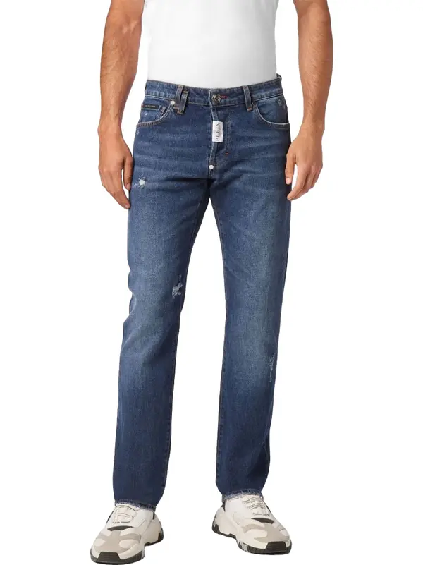 Philipp Plein Straight Supreme Jeans - Blue