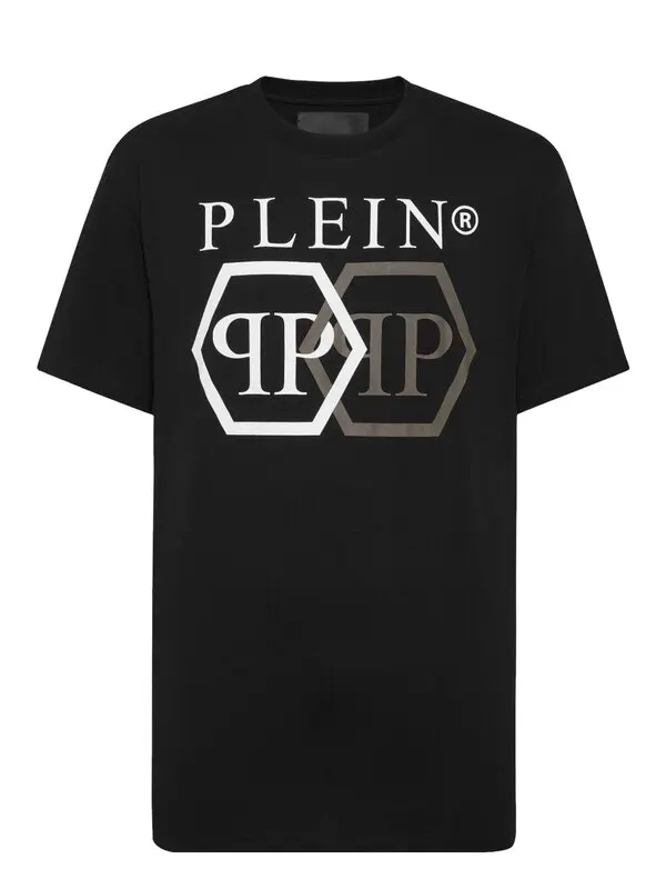 Philipp Plein Ss Stones Hexagon T-shirt - Black