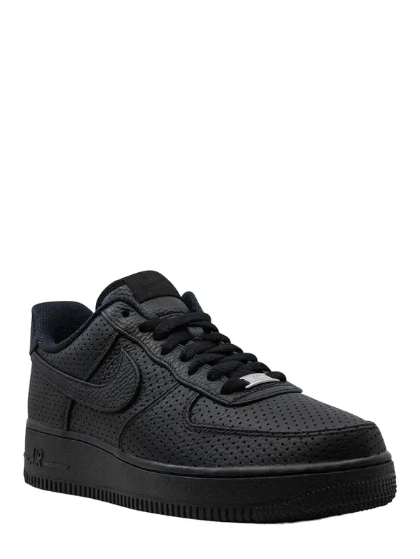 Nike Air Force 1 Low Sp Triple Perforated Sneakers - Black