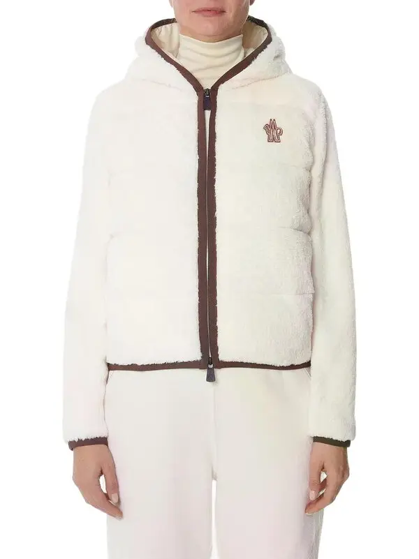 Moncler Padded Zip-up Ski Jacket - White