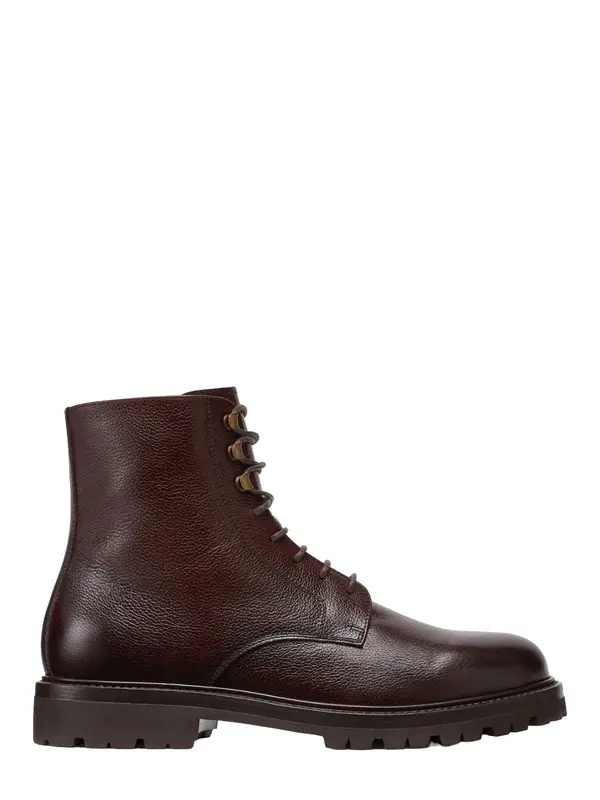 Brunello Cucinelli Leather Ankle Boots - Brown