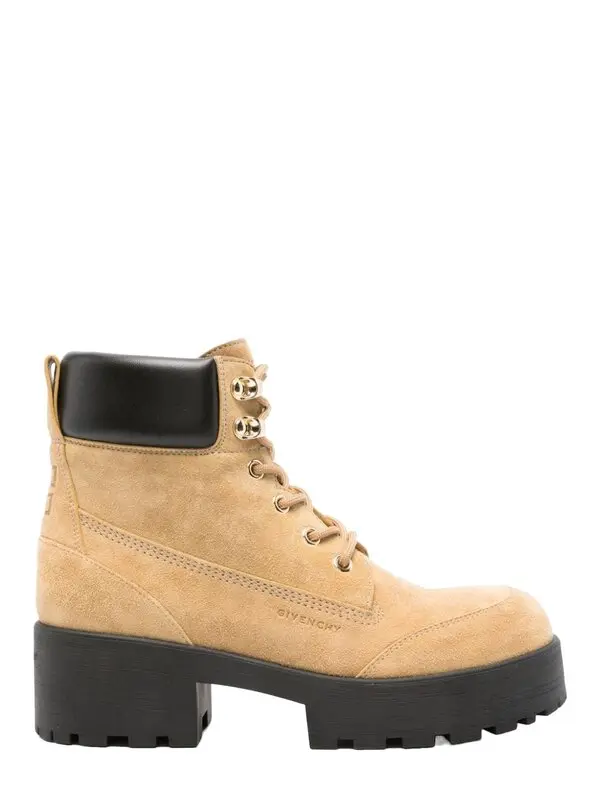 Givenchy 55mm Trekker Combat Boots - Brown