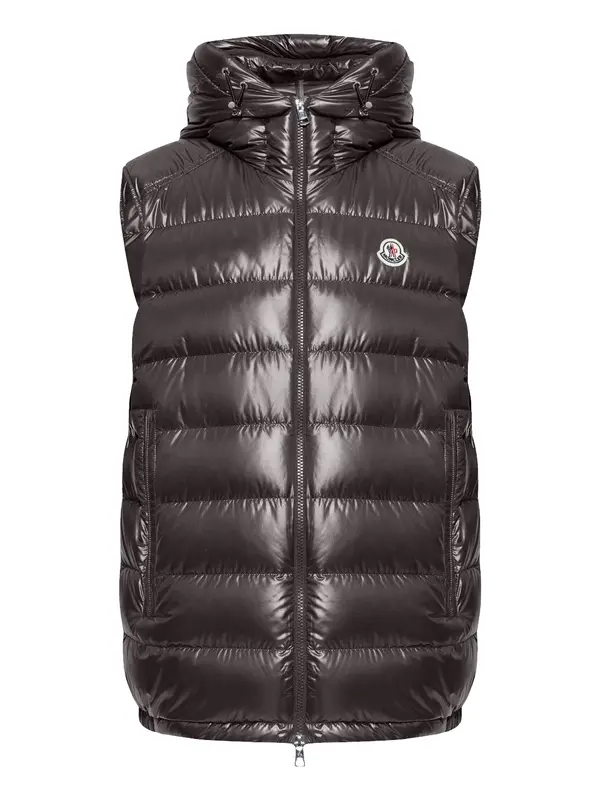 Moncler Barant Padded Vest - Brown