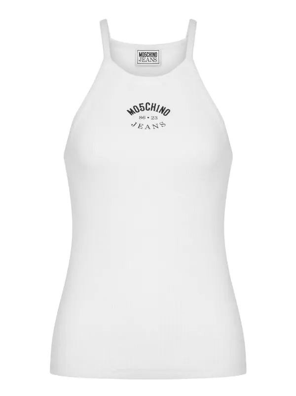 Moschino Cotton-blend Tank Top - White