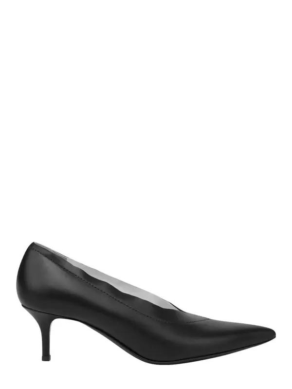 Moschino 60mm Leather Pumps - Black