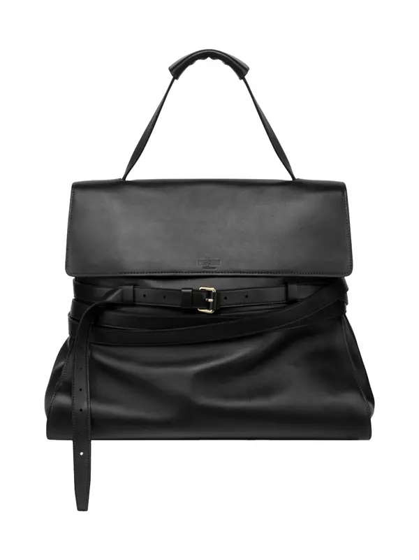 Moschino Tie Me Shoulder Bag - Black