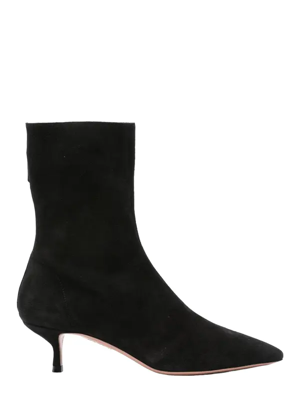 AQUAZZURA 55mm Suede Boots - Black