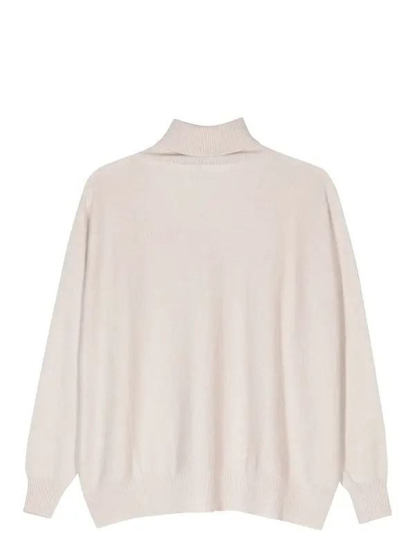 D.exterior Roll-neck Jumper - Neutrals