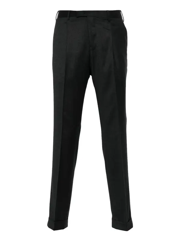 PT TORINO Tailored Pleated Trousers - Grey