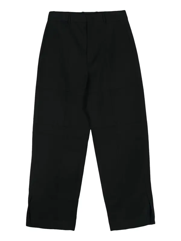 JIL SANDER Wool Trousers - Black