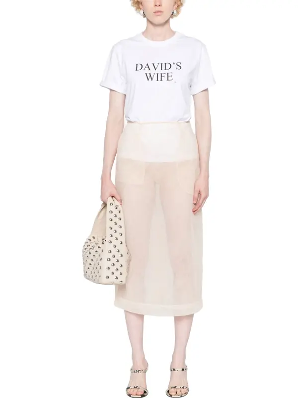 Victoria Beckham David's Wife' T-shirt - White